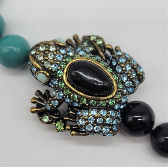 Heidi Daus | Jewelry | Heidi Daus Aquamarine Swarovski Crystal Frog ...
